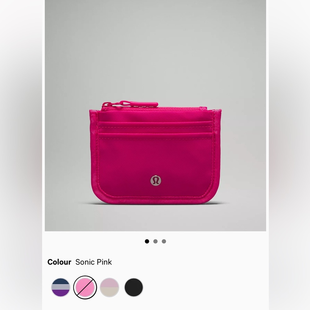 Lululemon True Identity Card Case Sonic Pink NWT - Gem